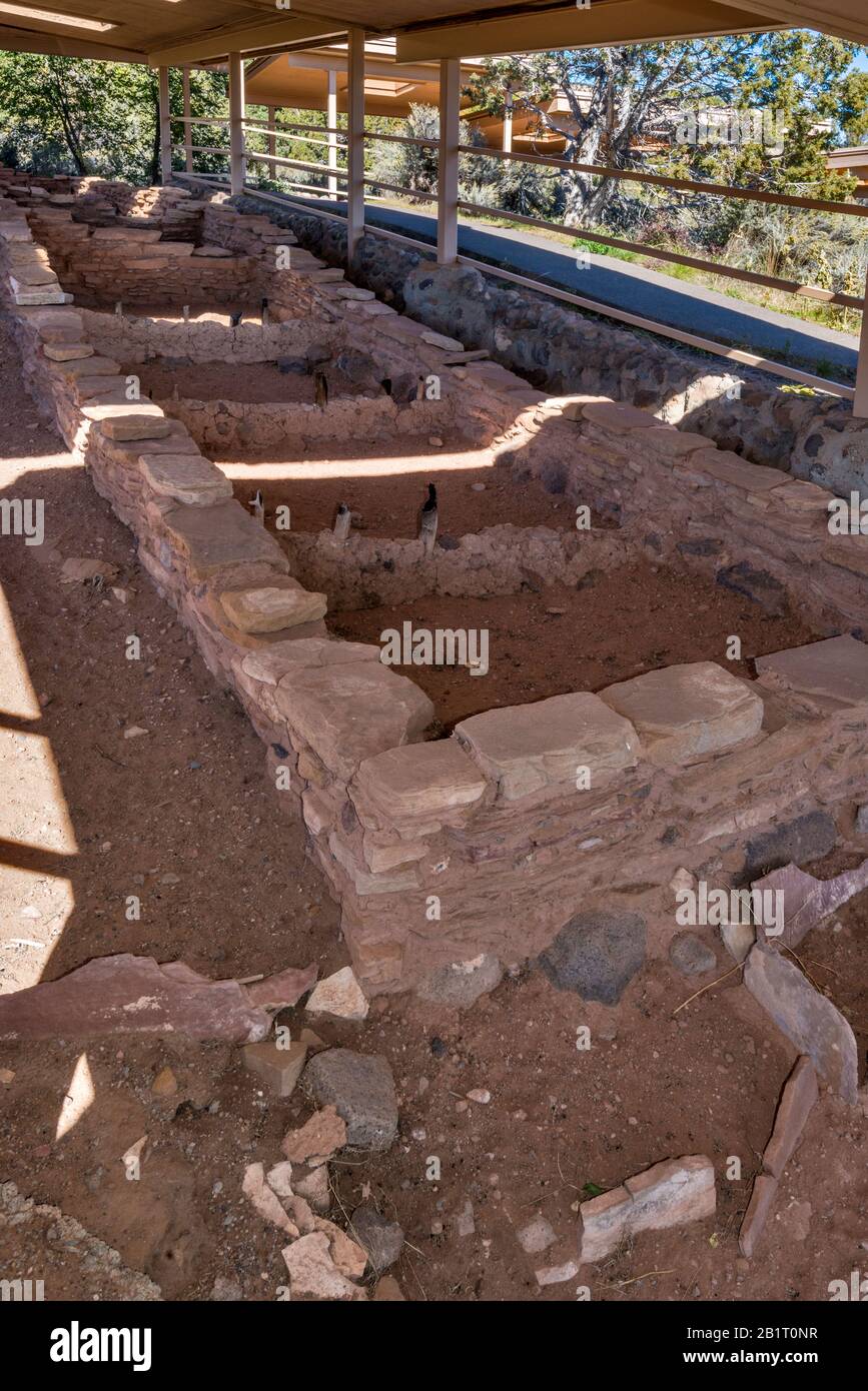 Coombs Site, excavated ruins of ancient Puebloan (Anasazi) village at ...