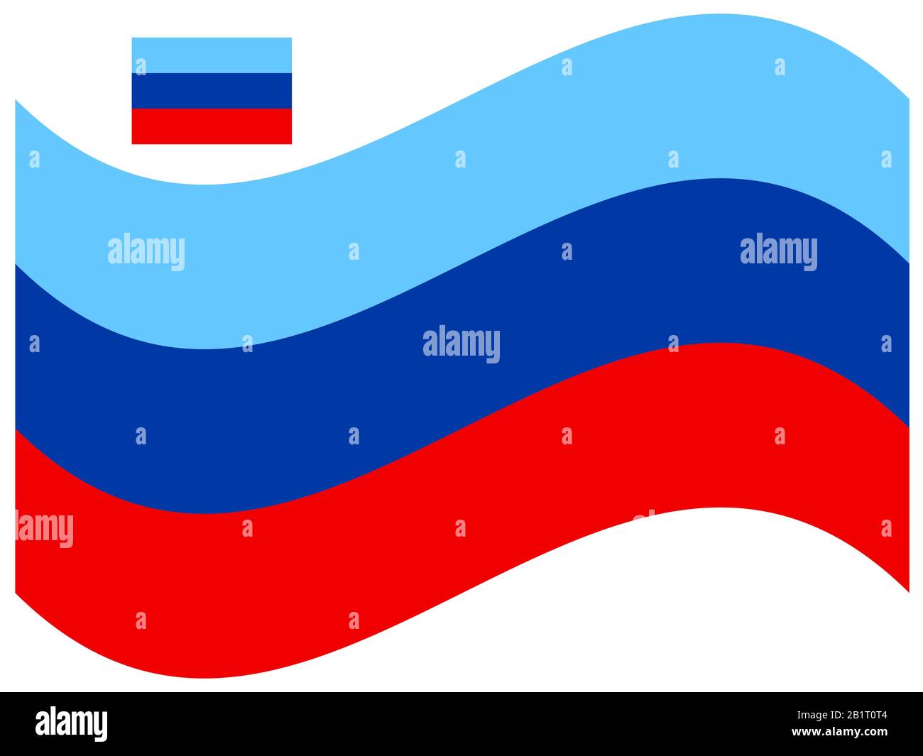 Wave Lugansk Peoples Republic Flag Vector Stock Vector Image & Art - Alamy