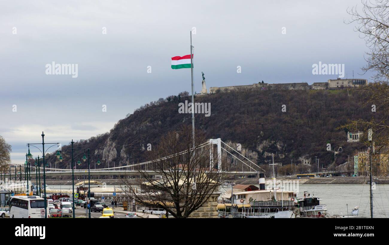 Budapest Hungary 03 16 2019: Statue of Liberty in Budapest with ... Budapest Hungary 03 16 2019: Statue of Liberty in Budapest with ...