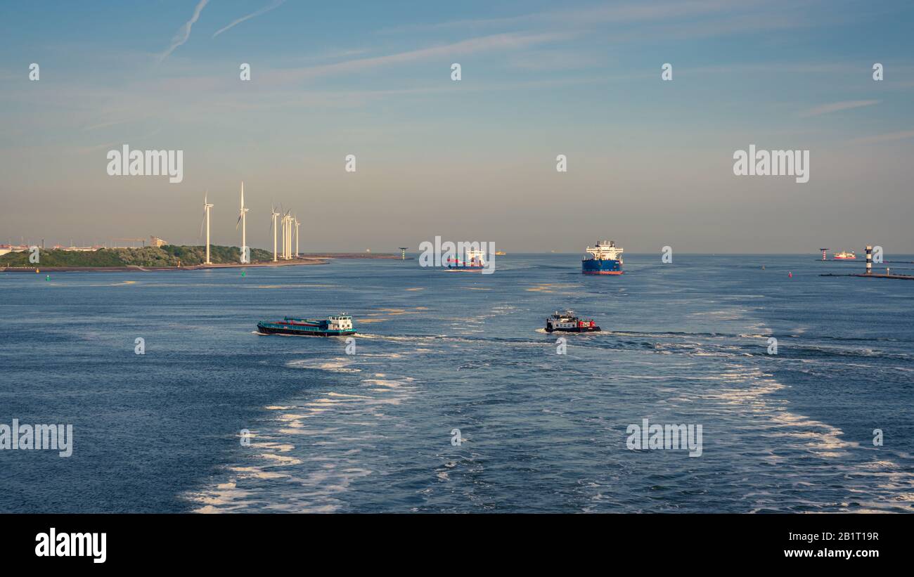 Rotterdam, South Holland, Netherlands - May 23, 2019: View from the ...