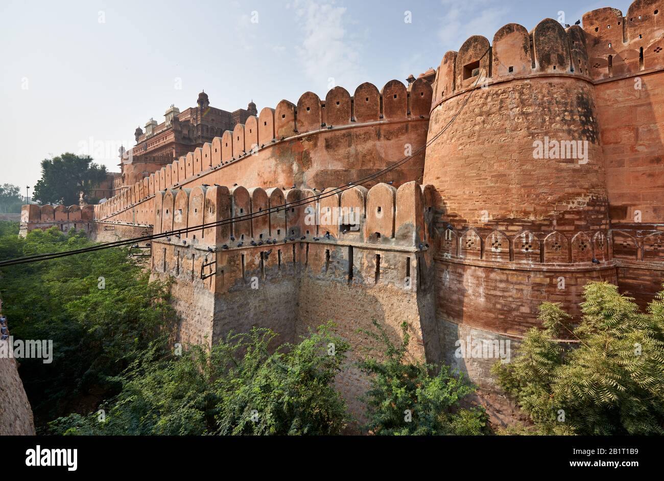 rampart of Junagarh Fort, Bikaner, Rajasthan, India Stock Photo - Alamy