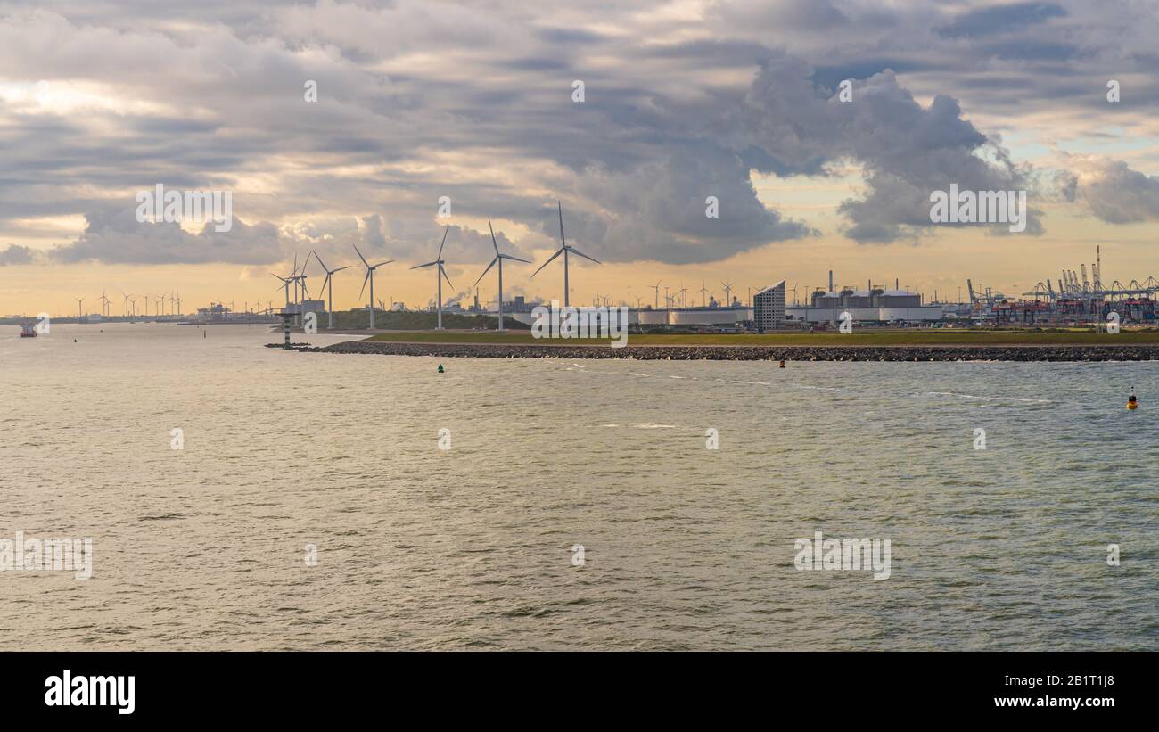 Rotterdam, South Holland, Netherlands - May 10, 2019: The North Sea ...