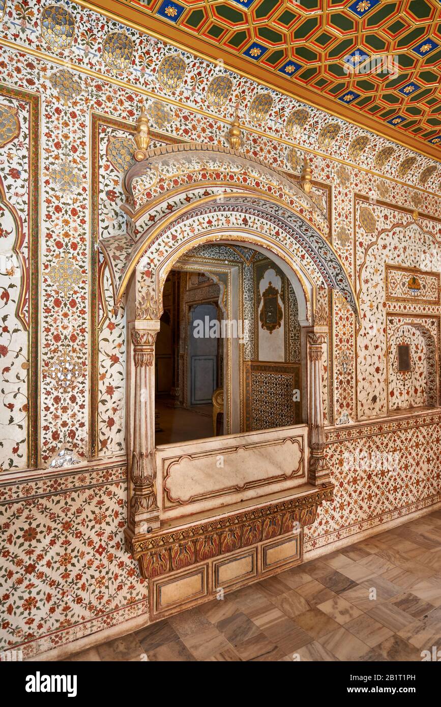 Phool Mahal or Flower Palace, Junagarh Fort, Bikaner, Rajasthan, India ...