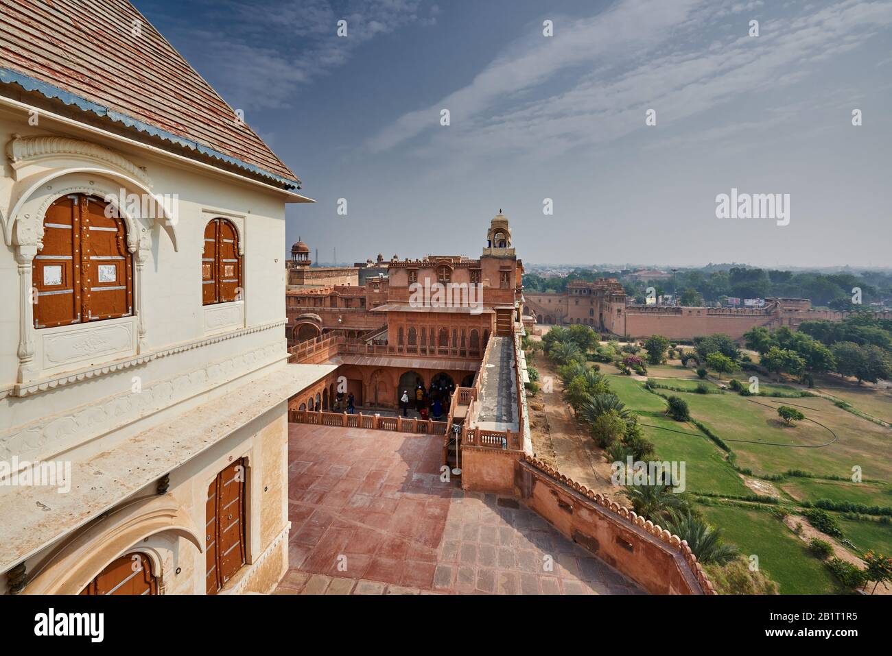 inner courtyard inside Junagarh Fort, Bikaner, Rajasthan, India Stock ...