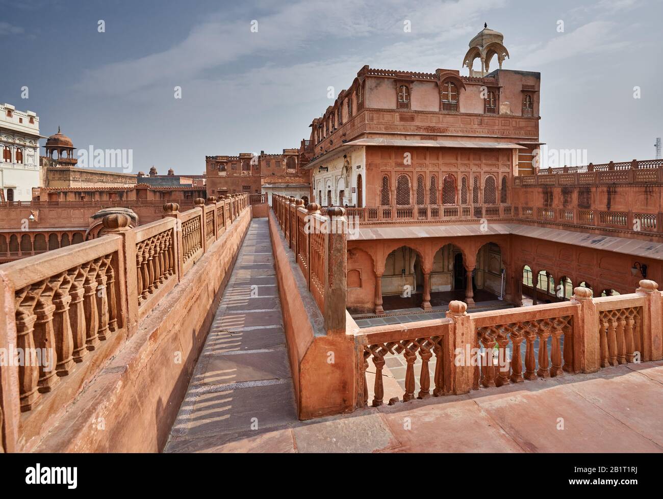 inner courtyard inside Junagarh Fort, Bikaner, Rajasthan, India Stock ...