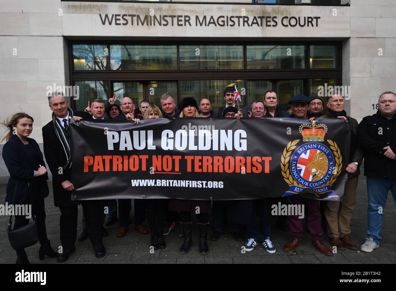 Britain first leader paul golding outside westminster magistrates court ...