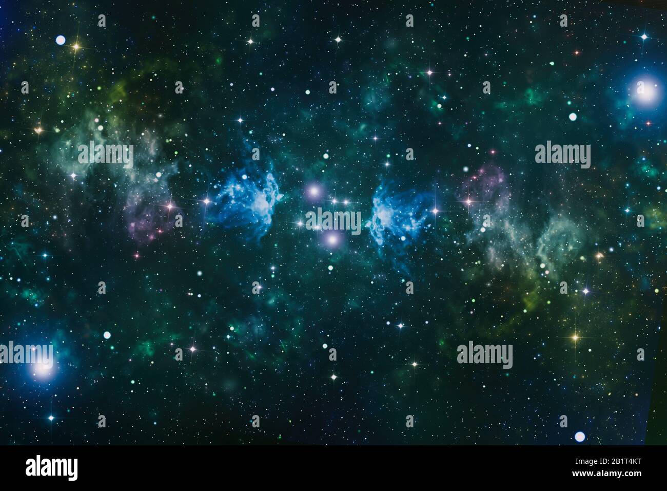 Colorful Starry Night Sky Outer Space background . Abstraction space ...