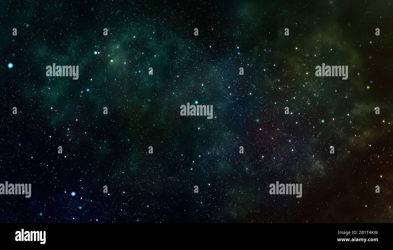 Colorful Starry Night Sky Outer Space background . Abstraction space ...
