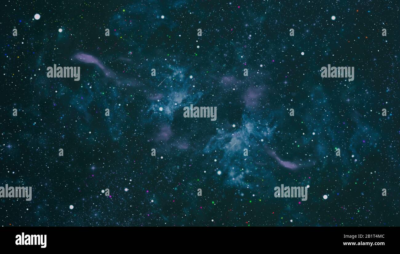 Colorful Starry Night Sky Outer Space background . Abstraction space ...