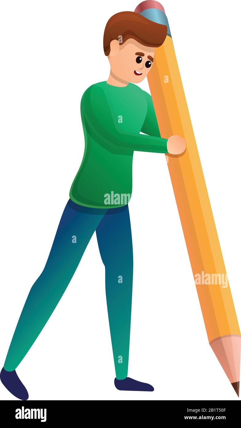 Editor boy icon. Cartoon of editor boy vector icon for web design ...