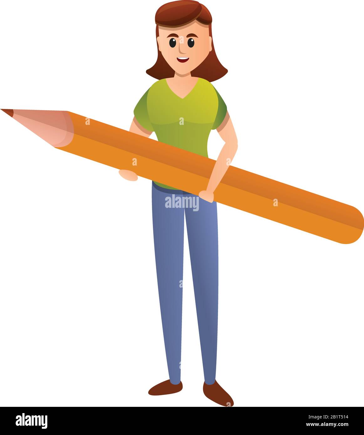 Editor girl icon. Cartoon of editor girl vector icon for web design ...