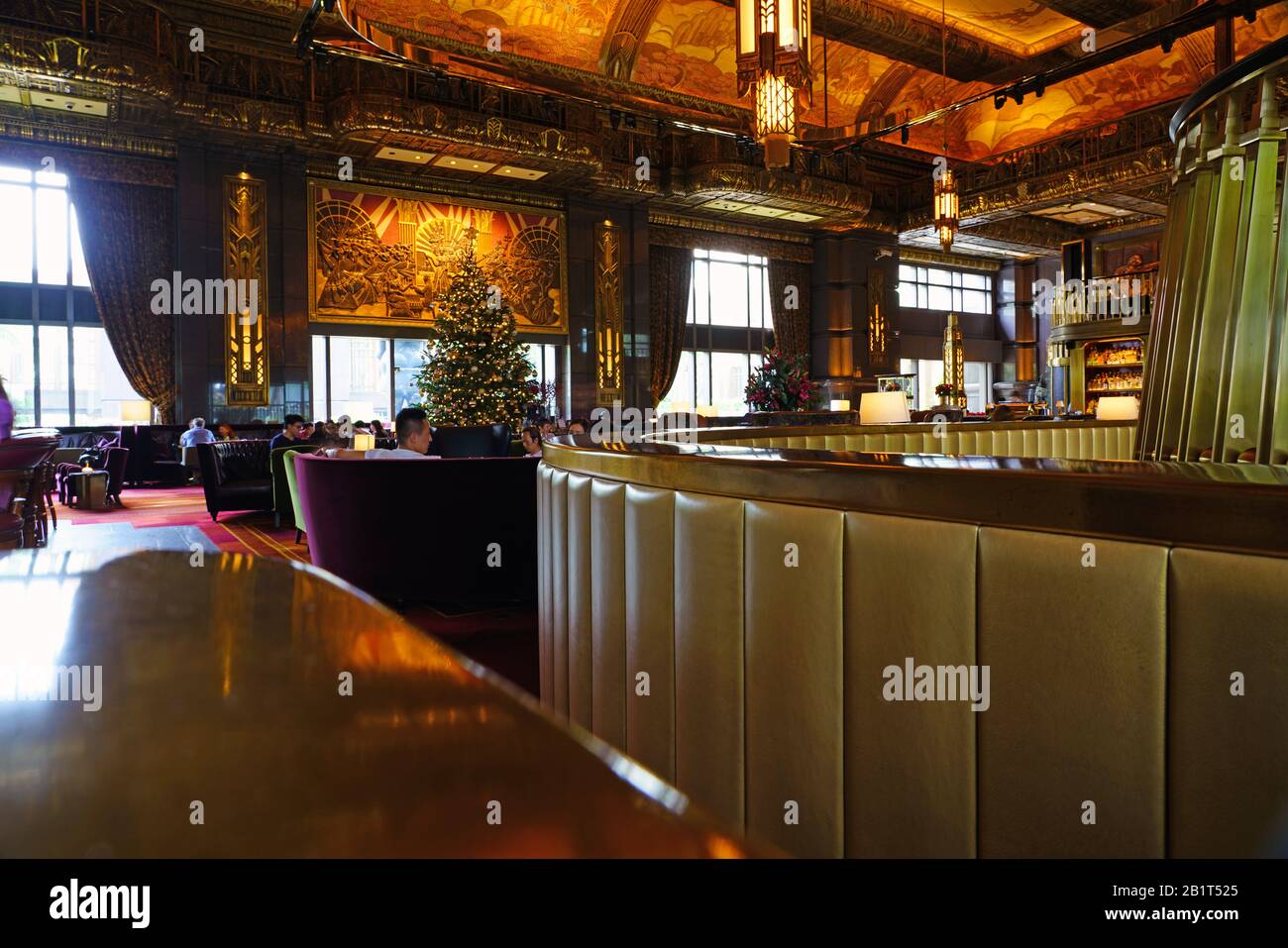 SINGAPORE -9 DEC 2019- View of Parkview Square, a high-rise office ...
