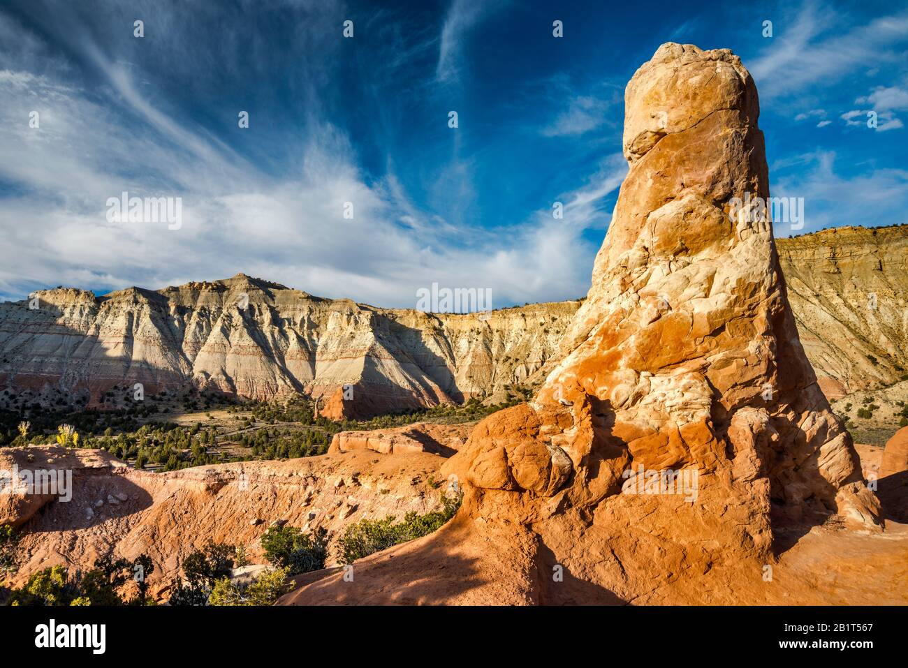 Pinnacle at Angels Palace Trail at sunset, Kodachrome Basin State Park ...