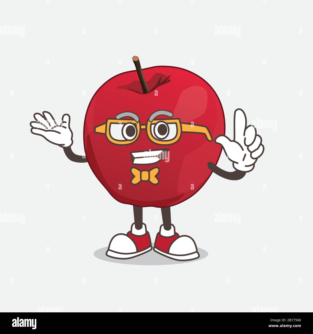 Apple cartoon mascot character vector Stock Vector Image & Art - Alamy