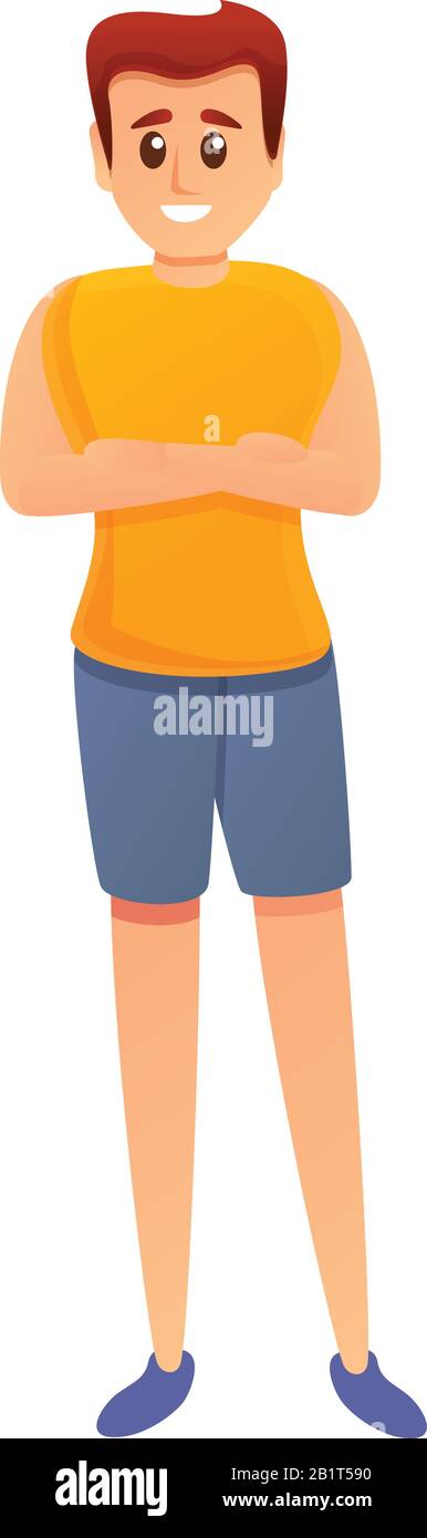 Adolescent student icon. Cartoon of adolescent student vector icon for ...