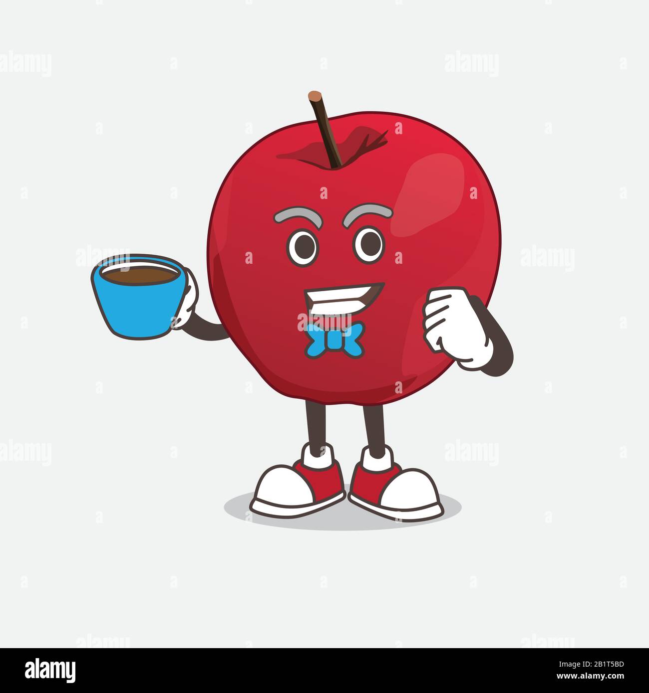 Apple cartoon mascot character vector Stock Vector Image & Art - Alamy