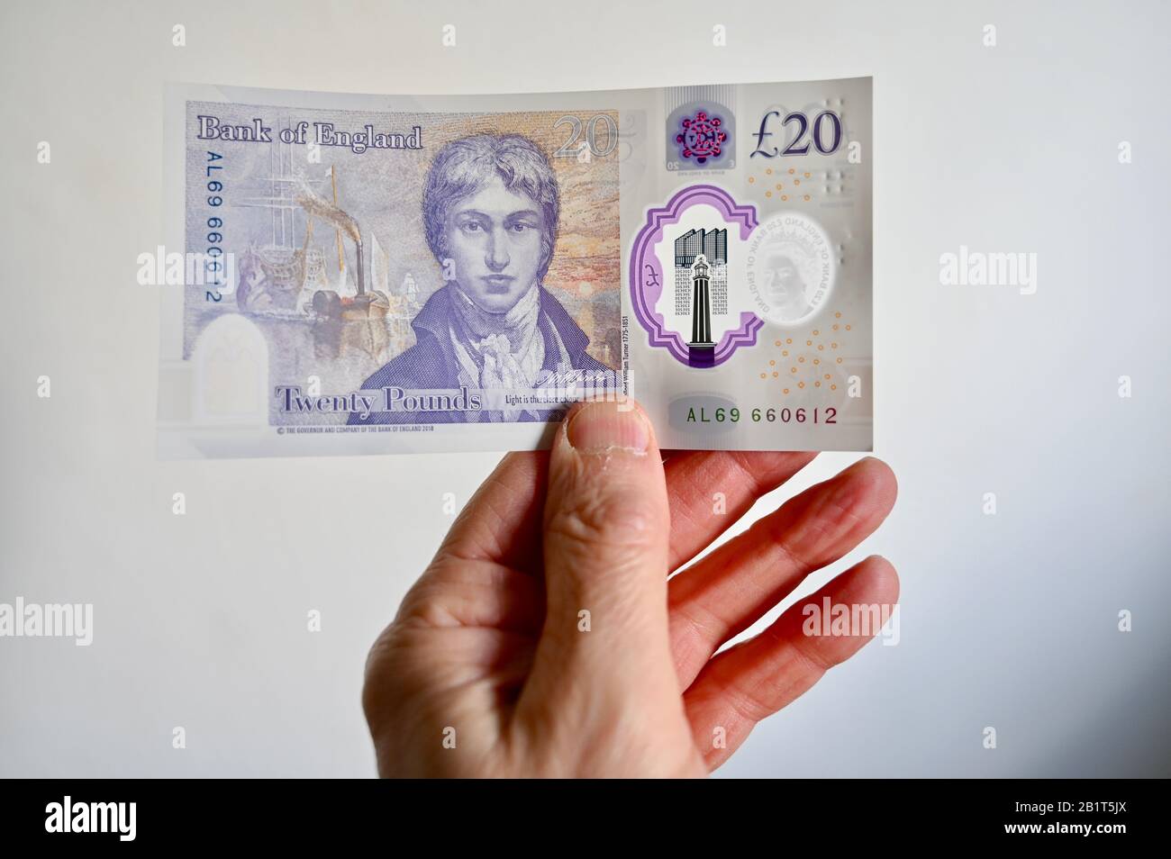 Polymer twenty pound note hi-res stock photography and images - Alamy