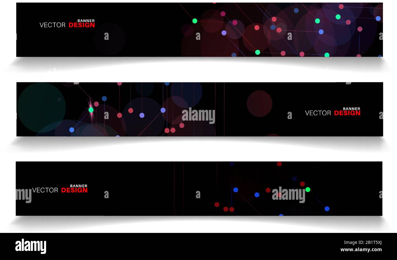 Vector banners arranged for your design, Abstract background ...