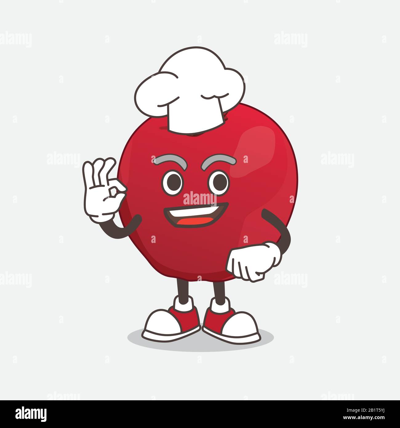 Apple cartoon mascot character vector Stock Vector Image & Art - Alamy