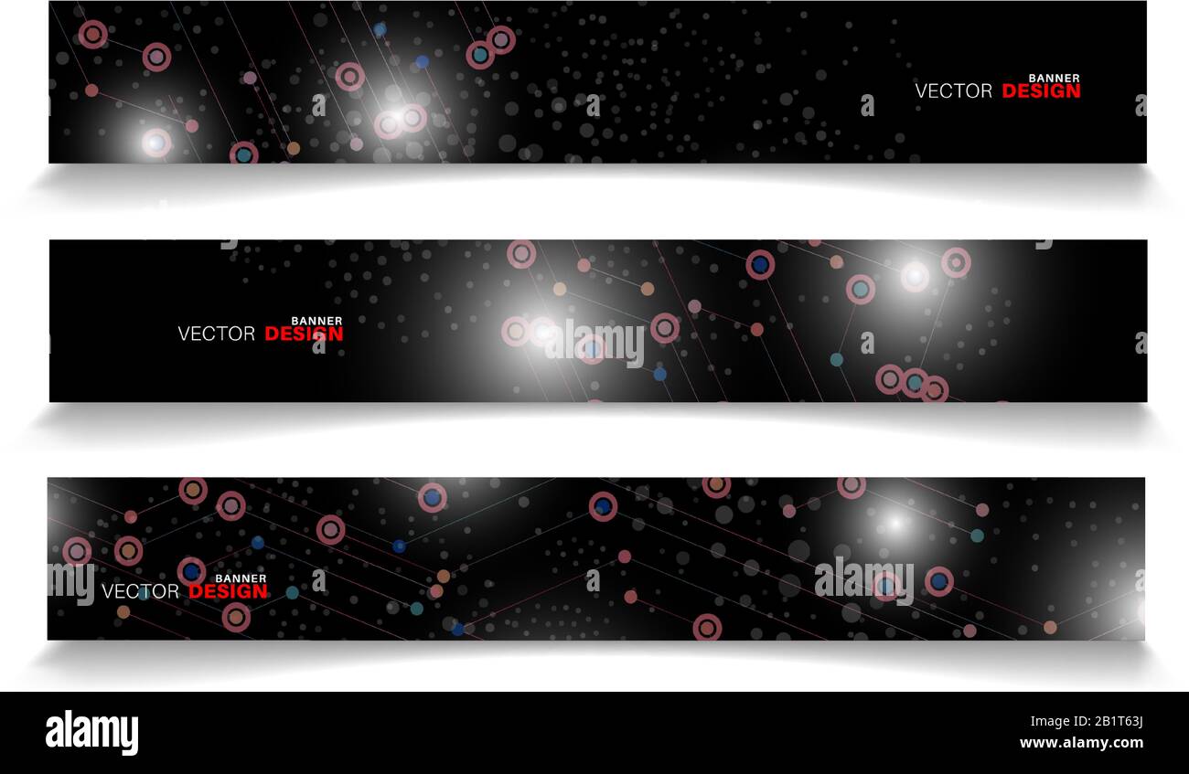 Vector banners arranged for your design, Abstract background ...
