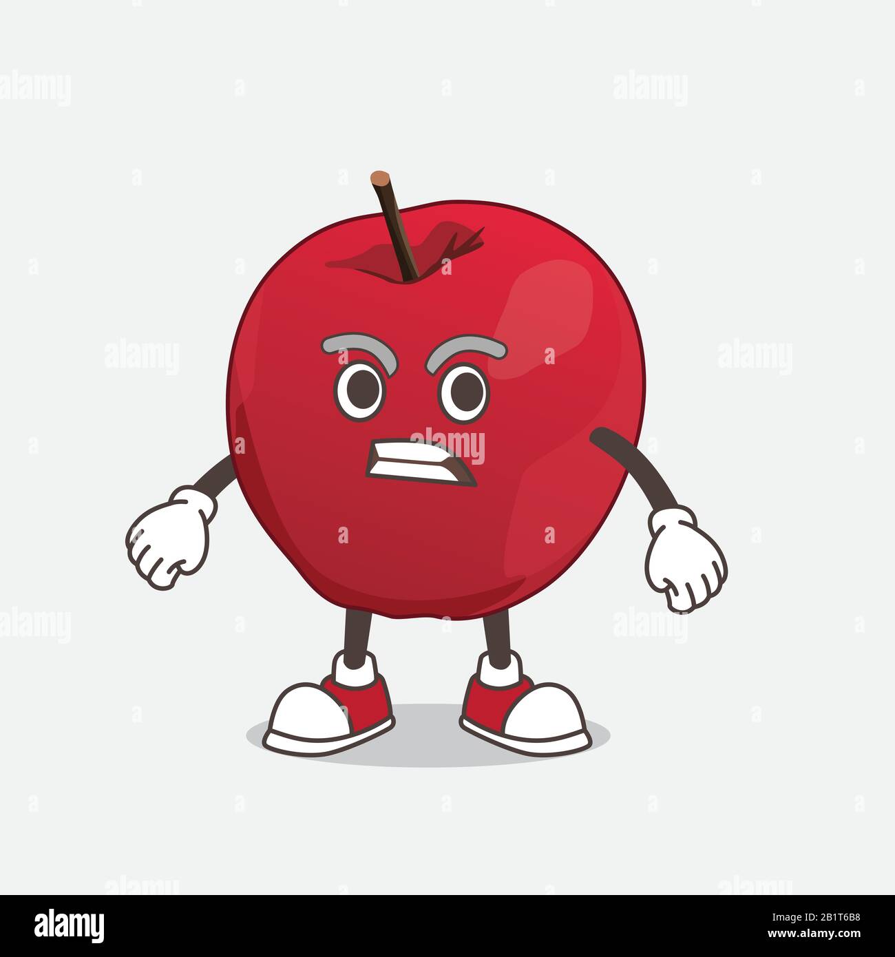 Apple cartoon mascot character vector Stock Vector Image & Art - Alamy