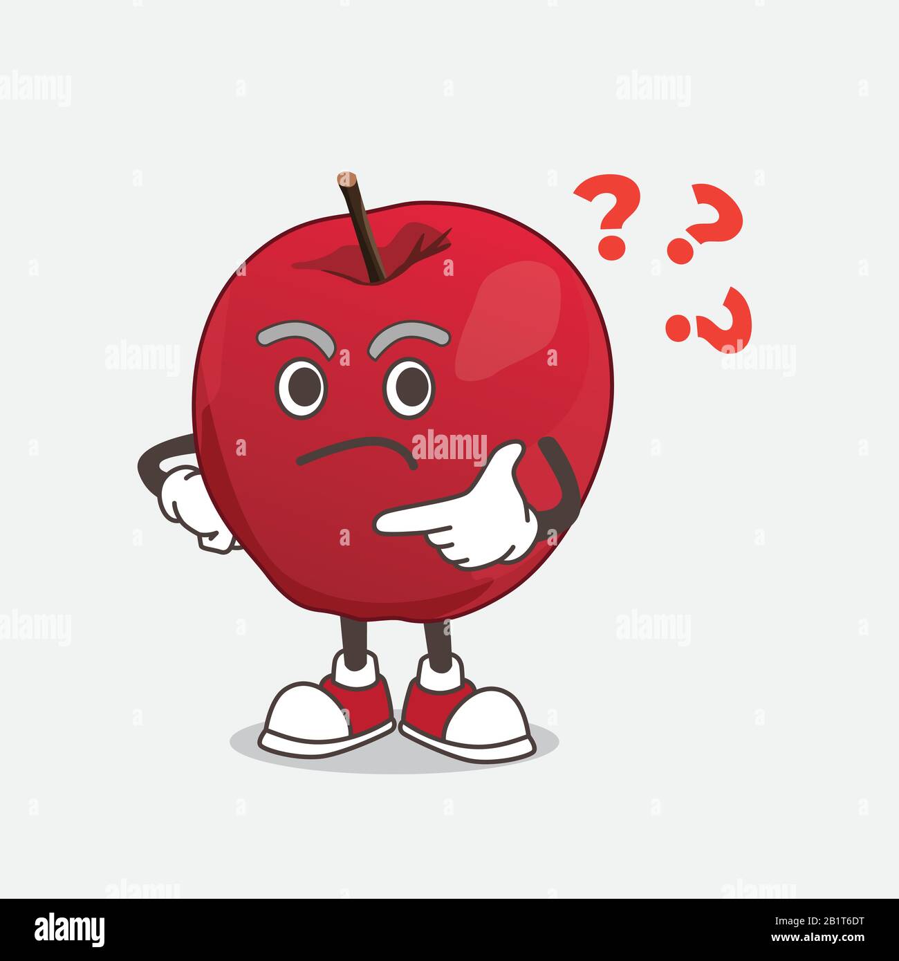Apple cartoon mascot character vector Stock Vector Image & Art - Alamy