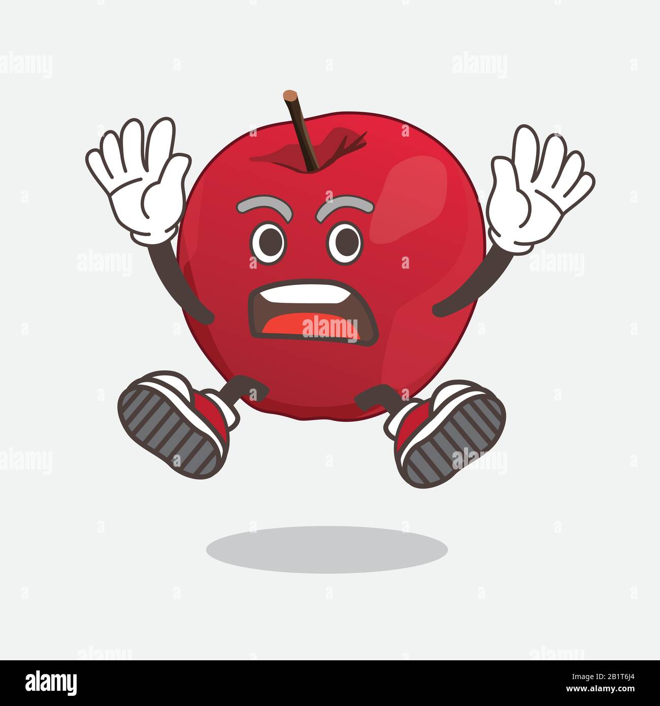 Apple cartoon mascot character vector Stock Vector Image & Art - Alamy