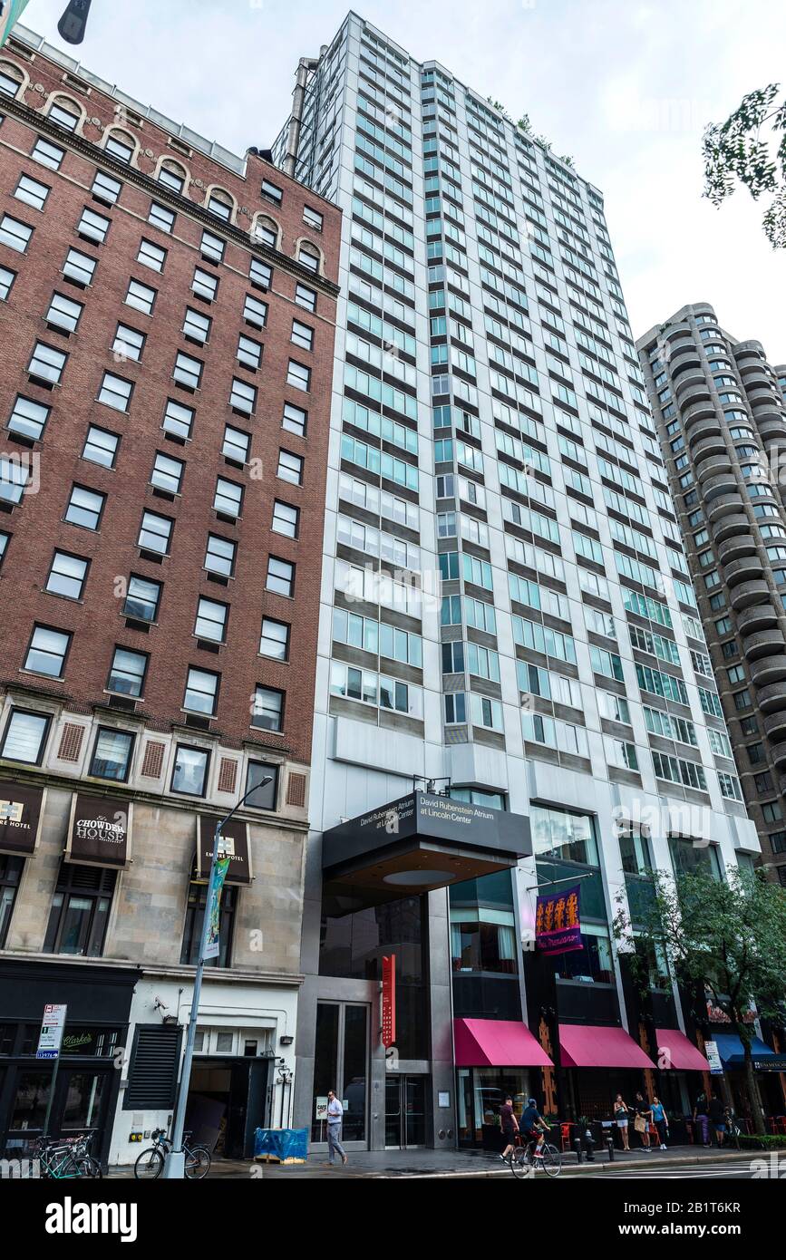 New York City, USA - August 3, 2018: Facade of the David Rubenstein ...