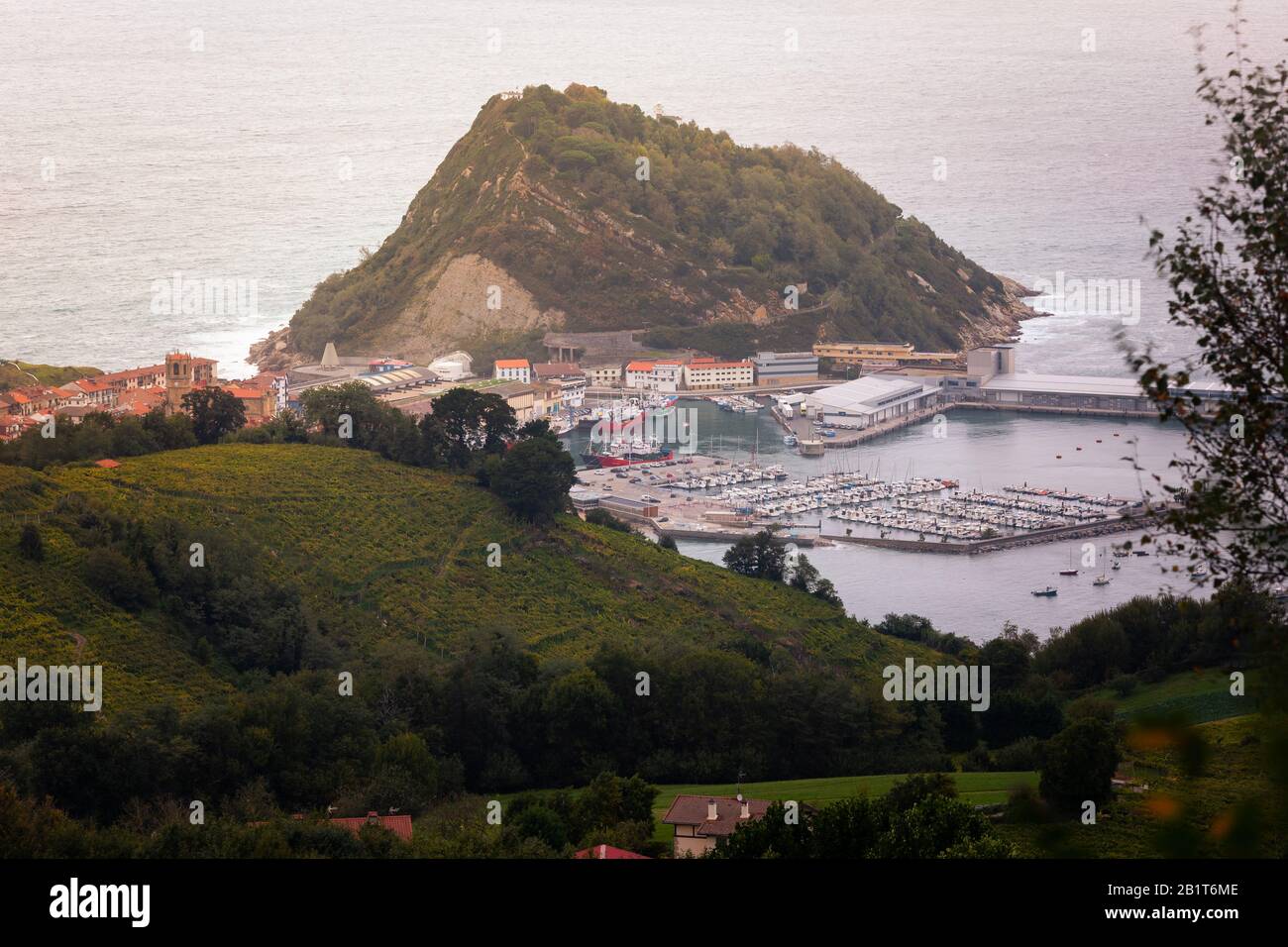 Getaria, fishermen town in the Basque Country's coast Stock Photo - Alamy