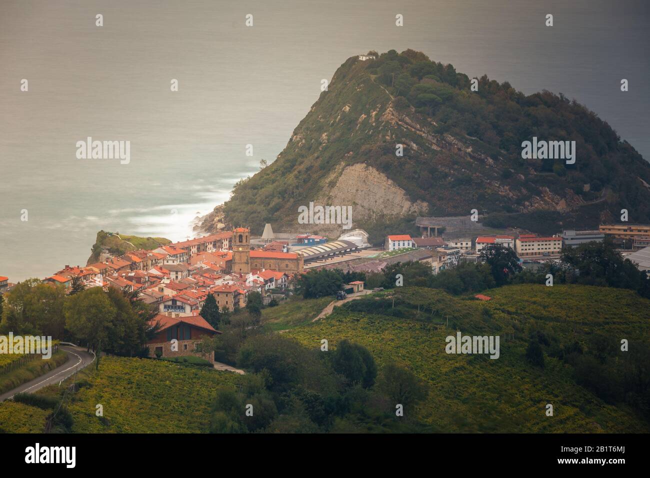 Getaria, fishermen town in the Basque Country's coast Stock Photo - Alamy