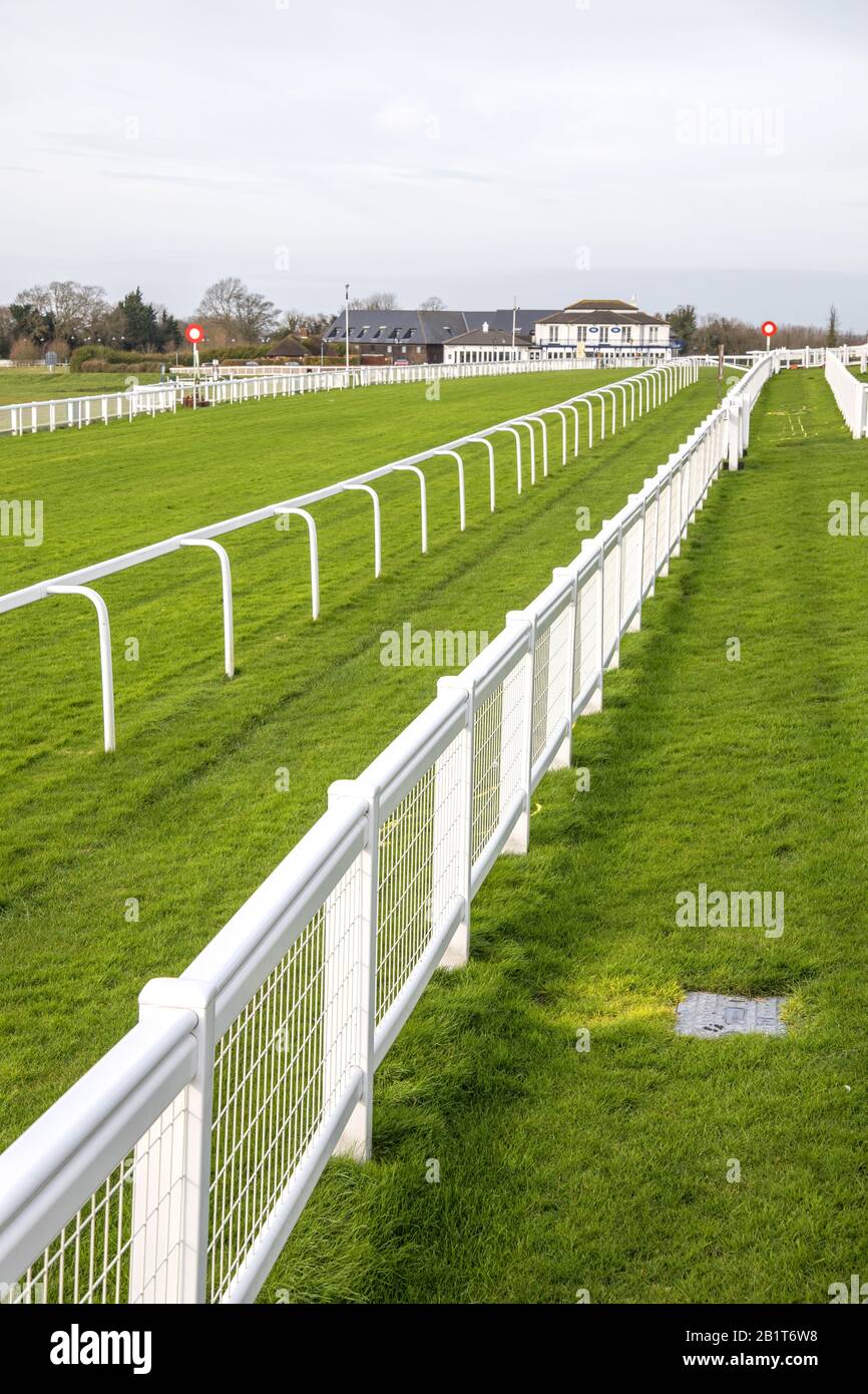 epsom racecourse on the epsom downs surrey Stock Photo - Alamy