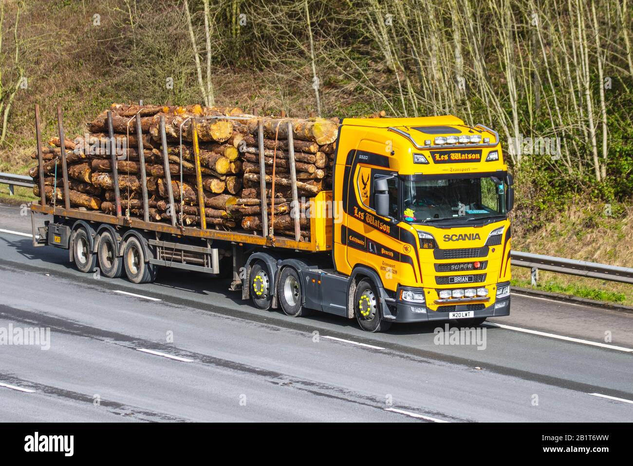 Les Watson heavy bulk Haulage delivery trucks, timber lorry ...