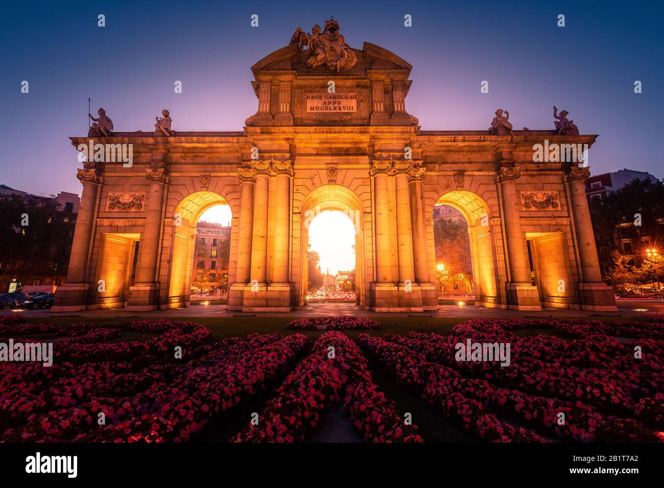 "Puerta de Alcala" / Alcala Gate in the center of Madrid, Spain Stock ...
