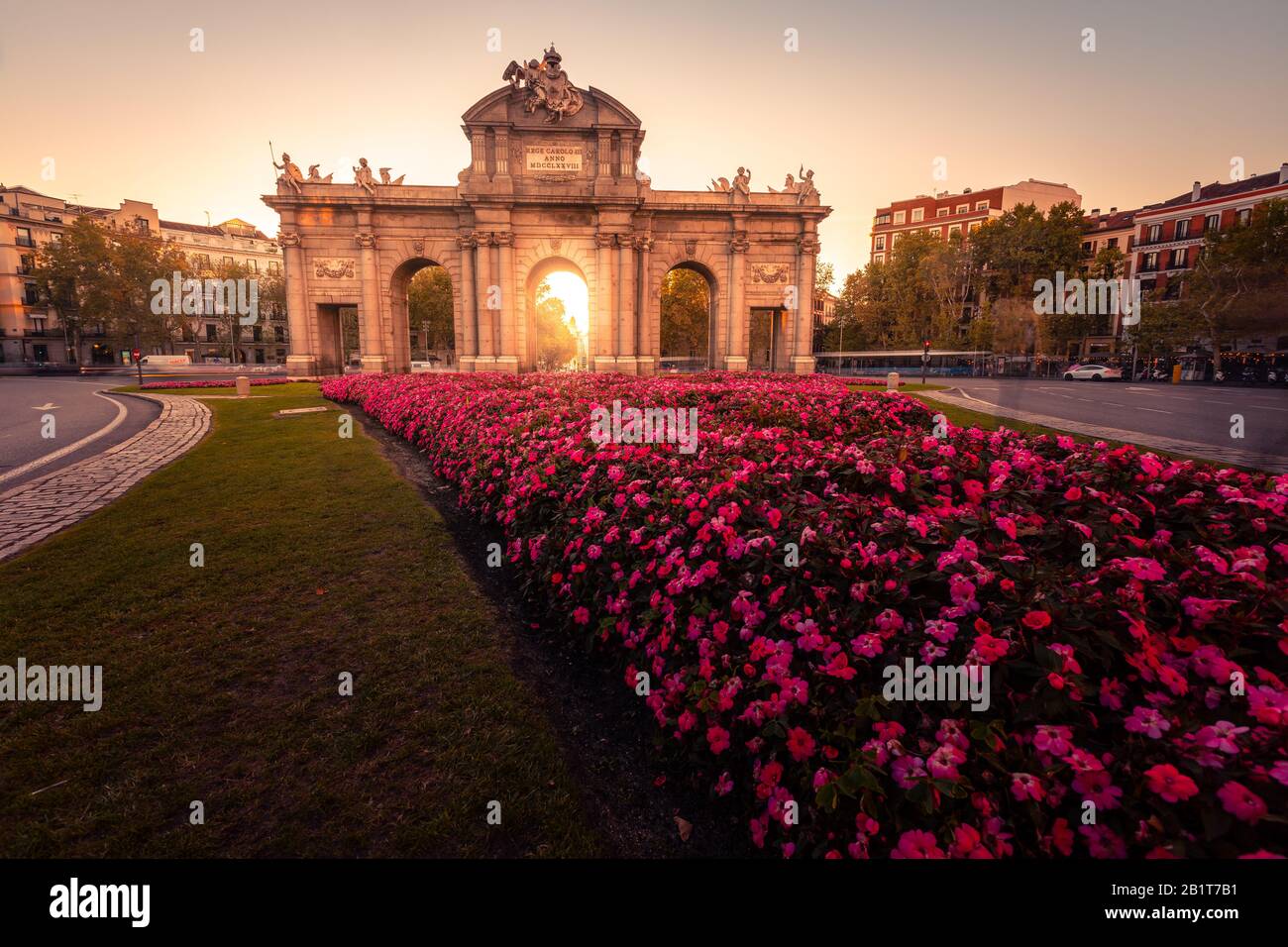 "Puerta de Alcala" / Alcala Gate in the center of Madrid, Spain Stock ...
