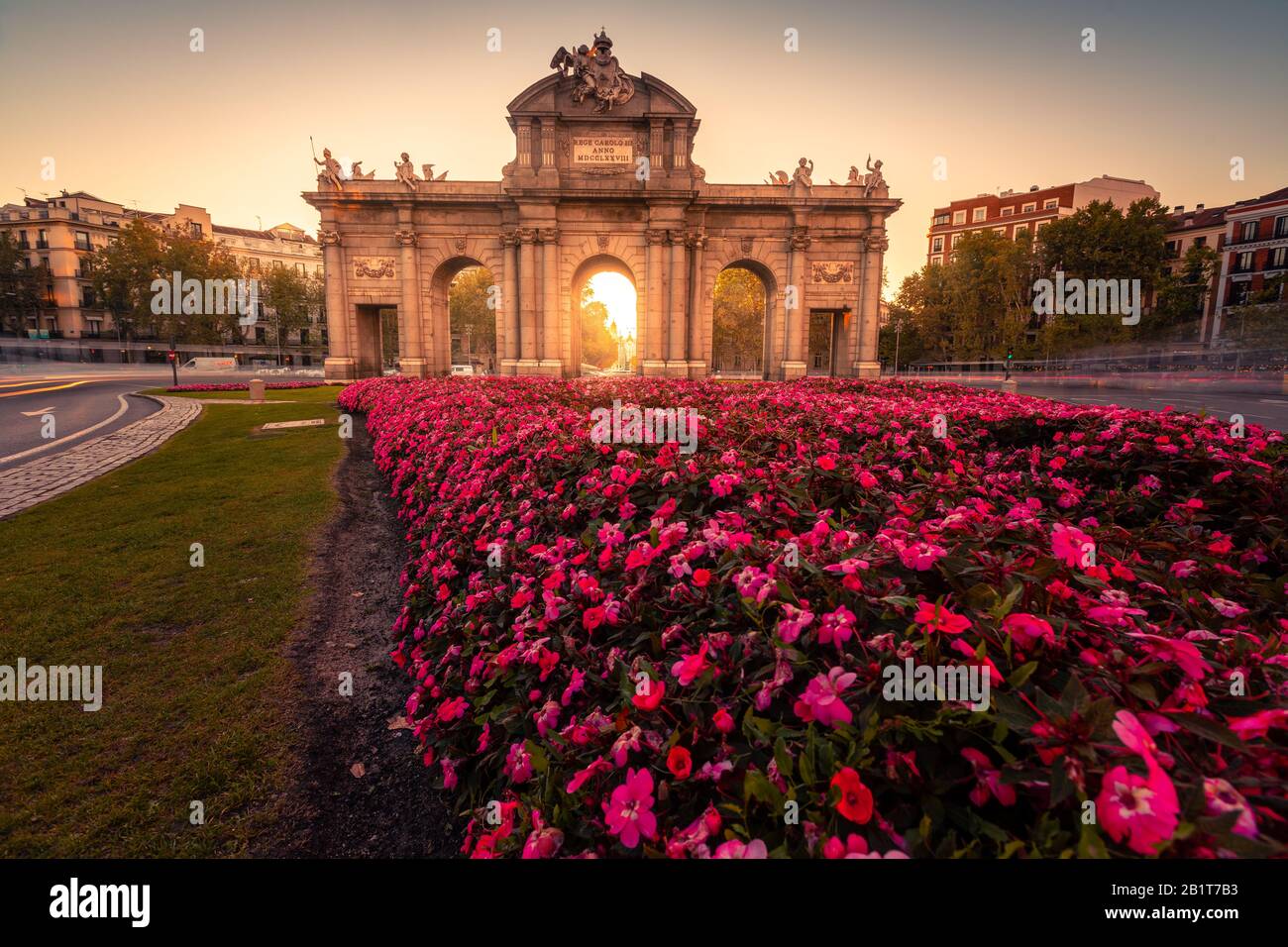 "Puerta de Alcala" / Alcala Gate in the center of Madrid, Spain Stock ...