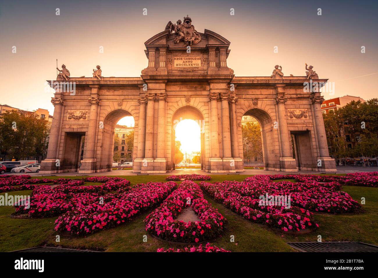 "Puerta de Alcala" / Alcala Gate in the center of Madrid, Spain Stock ...