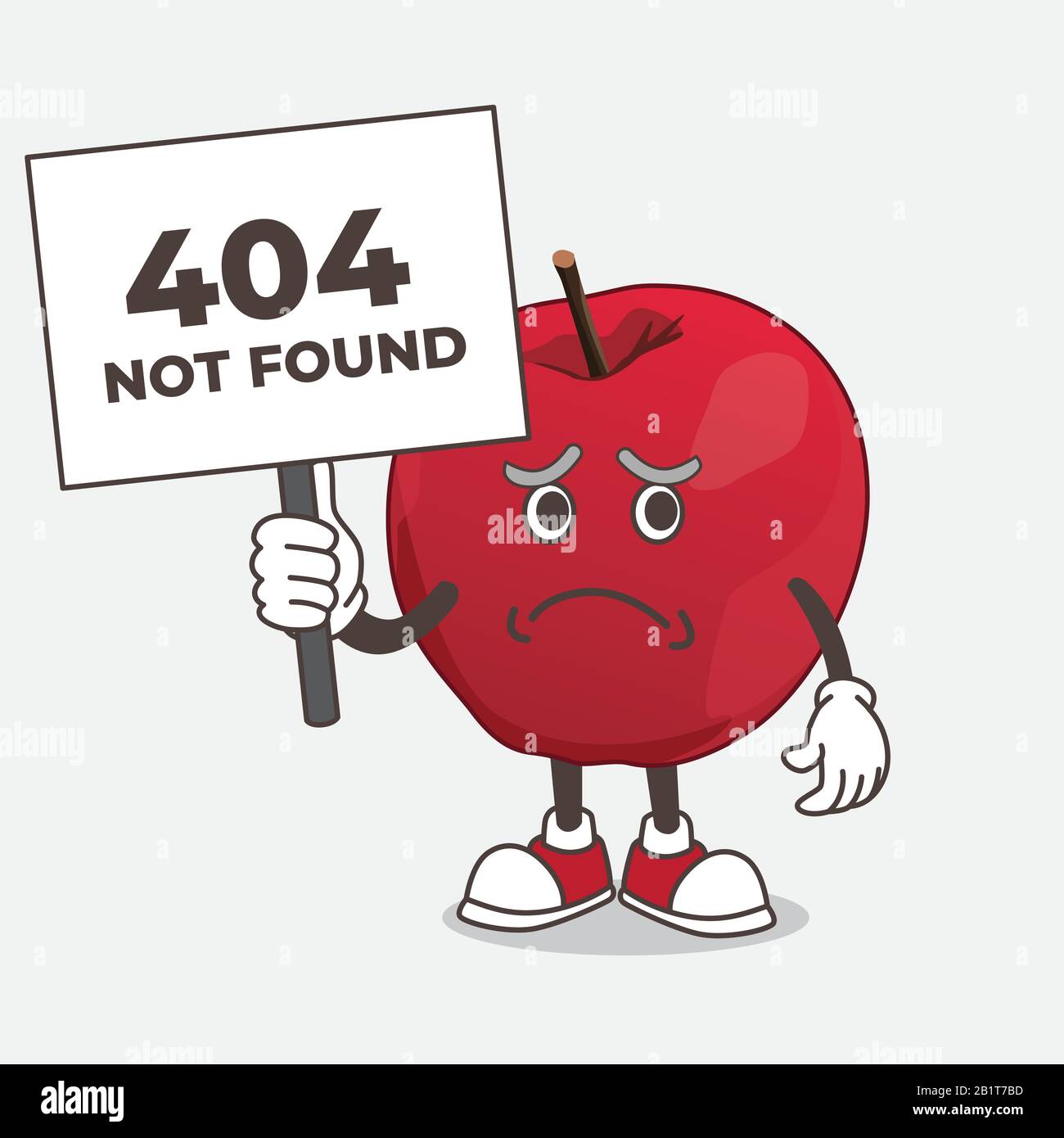 Apple cartoon mascot character vector Stock Vector Image & Art - Alamy