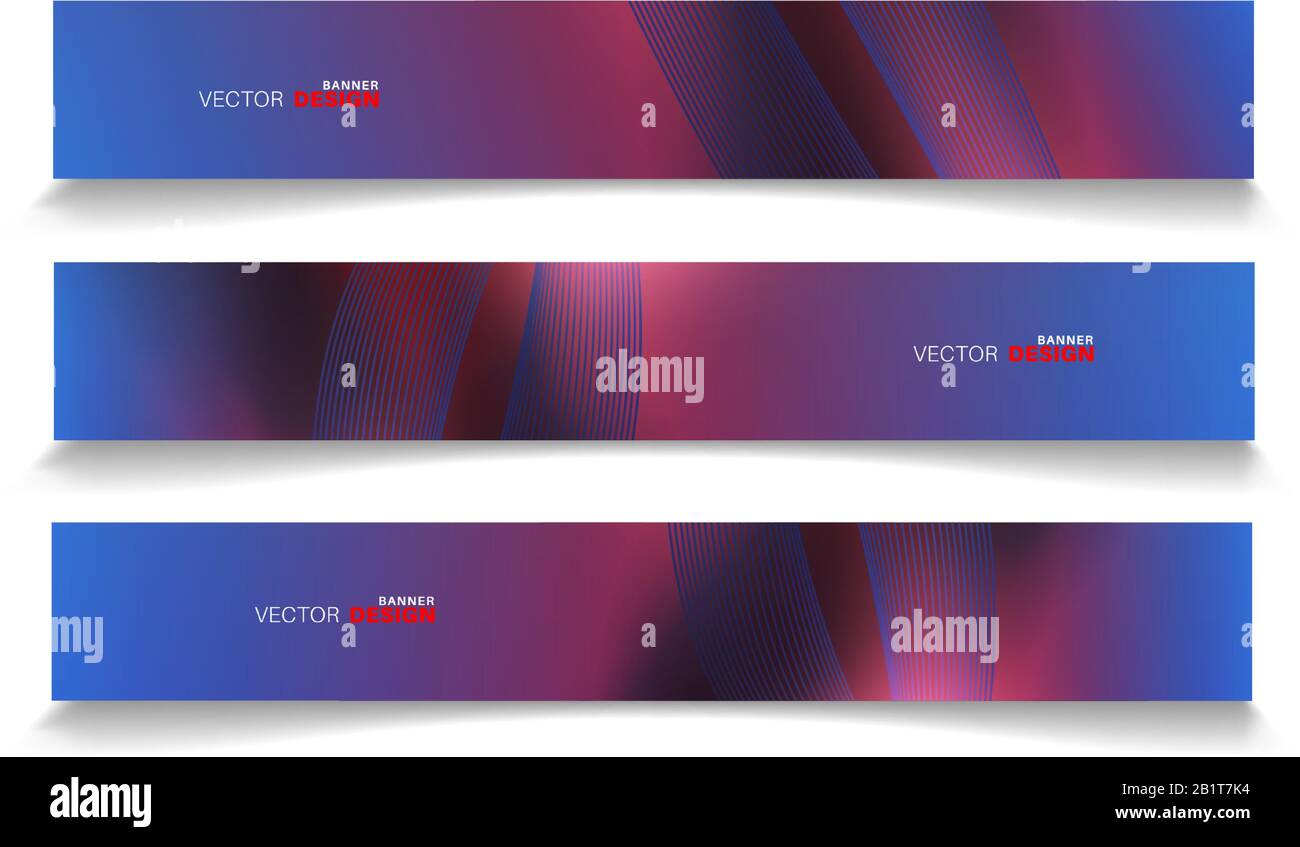 Vector banners arranged for your design, Abstract background ...