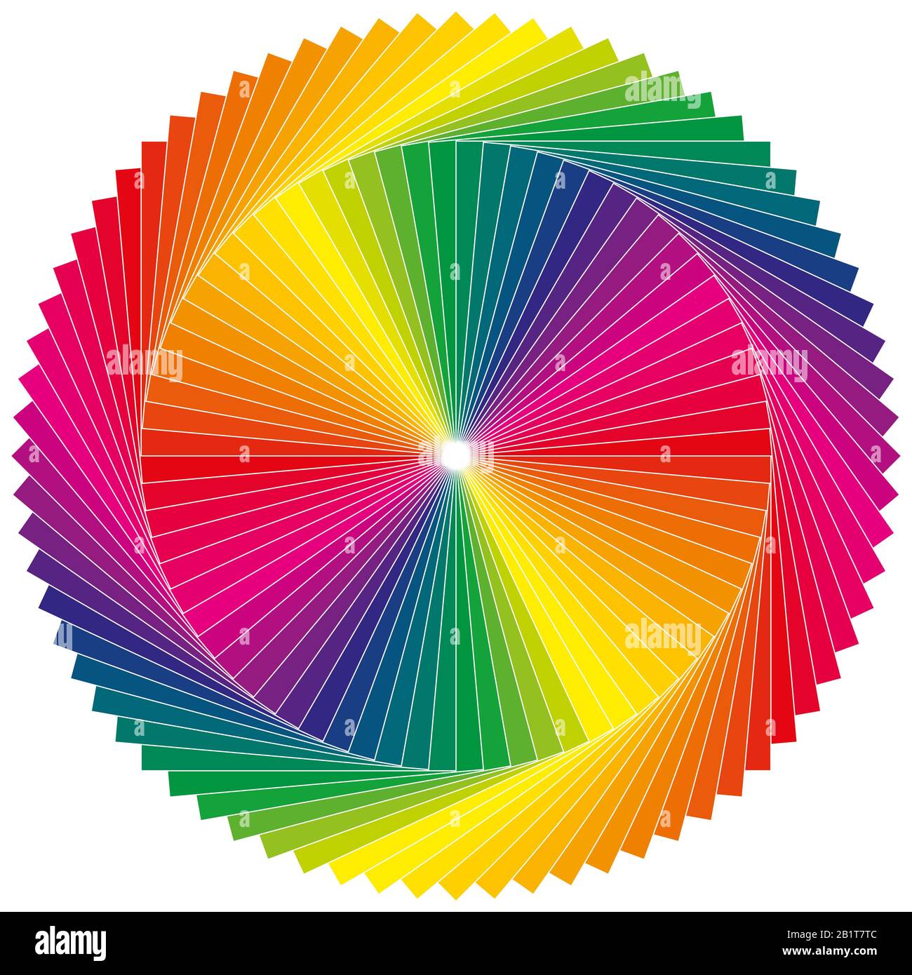 Color wheel and color wheel as the sun with many different colors and ...
