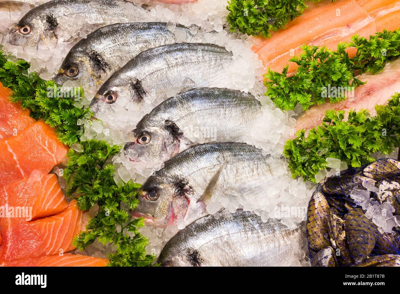 Supermarket fish counter uk hi-res stock photography and images - Alamy