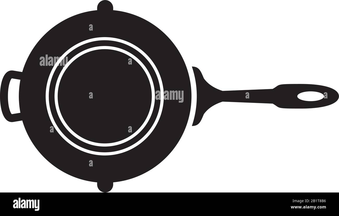 frying pan icon vector illustration for graphic and web design Stock ...