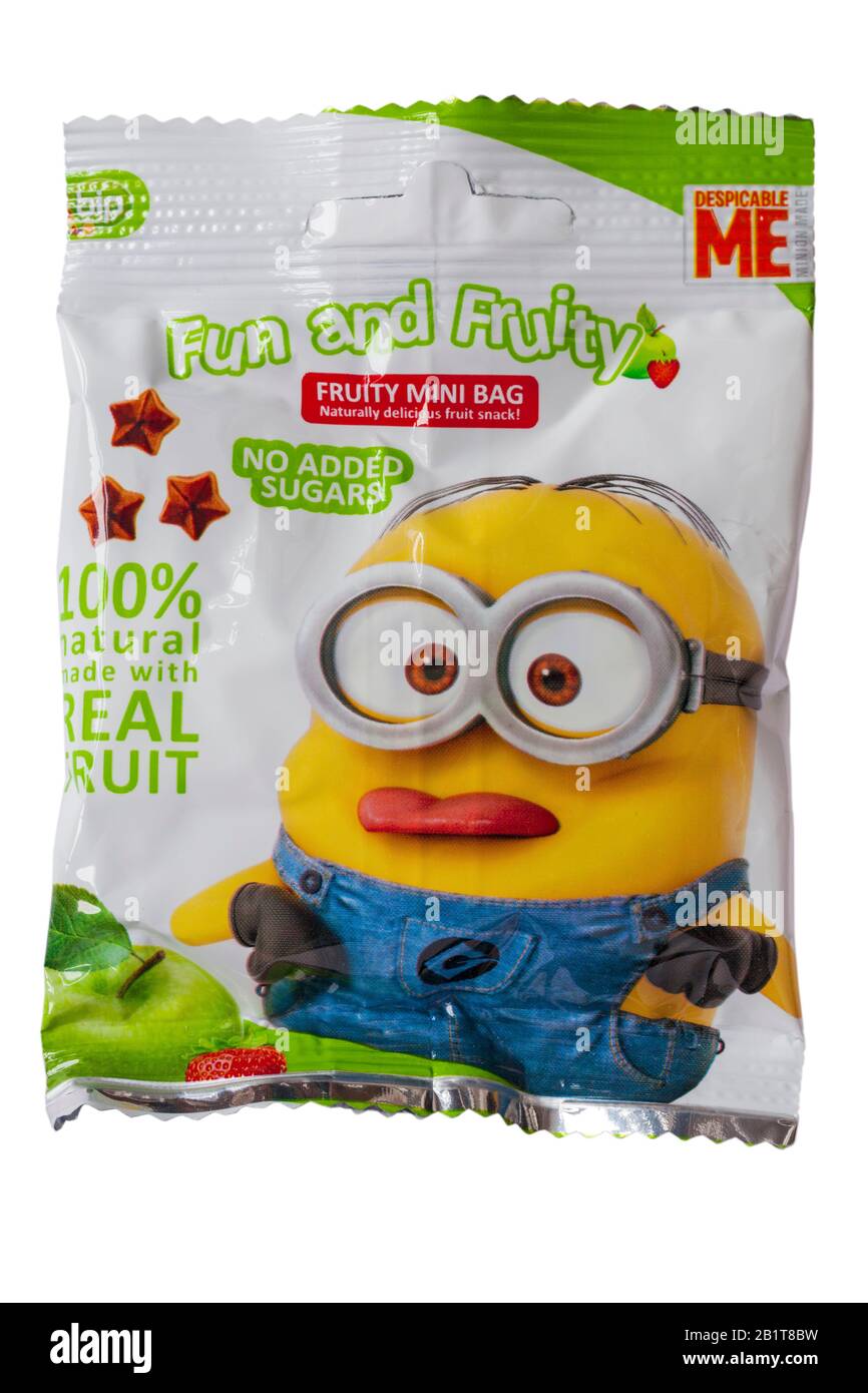 Pack of Despicable Me Fun and Fruity Fruity Mini Bag - 100% natural ...