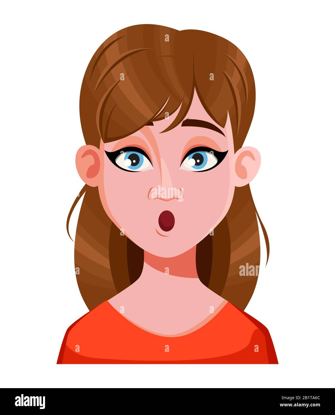 Cartoon Surprised Girl
