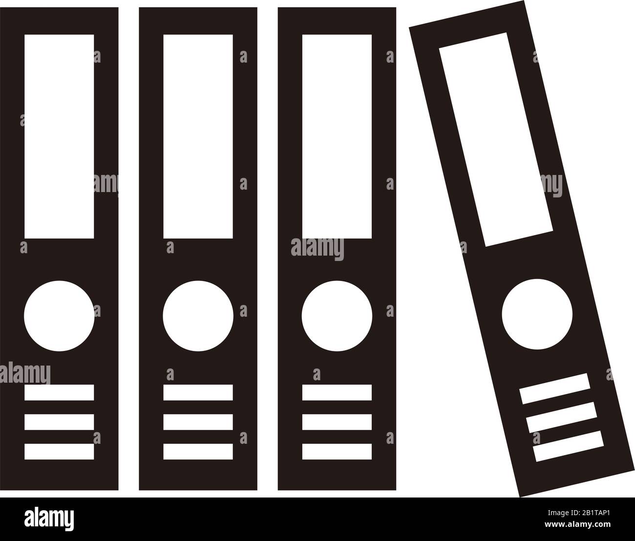 Office folders, Binders vector icon, illustration for graphic and web ...