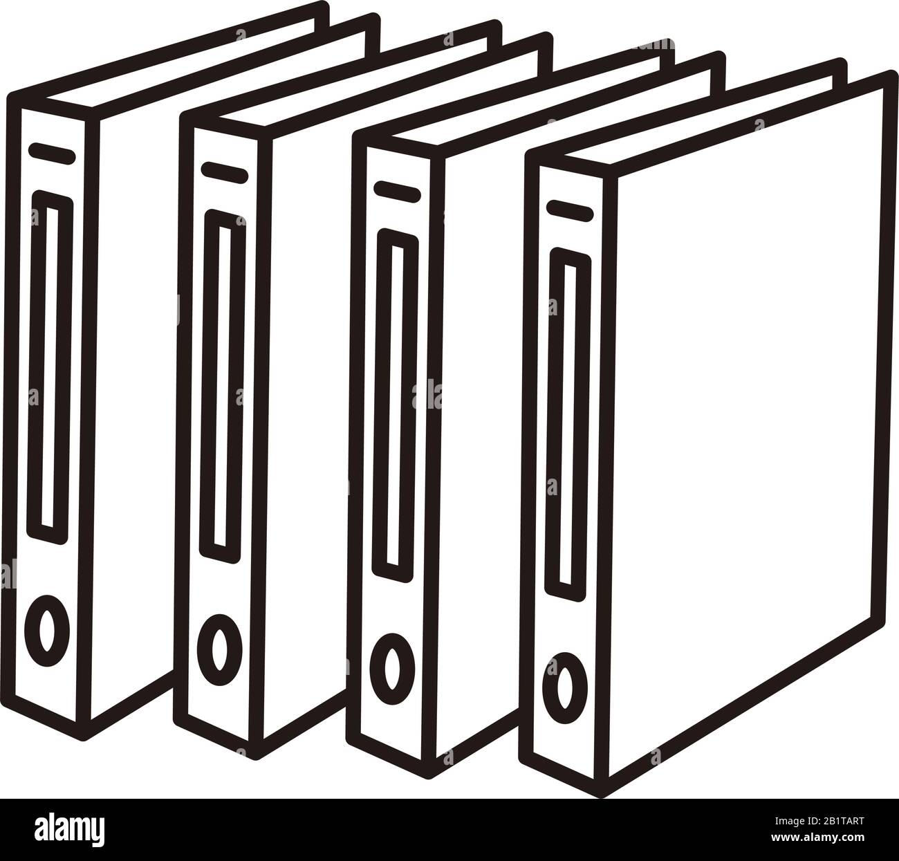 Office folders, Binders vector icon, illustration for graphic and web ...