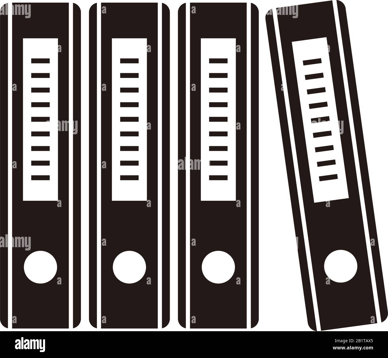 Office folders, Binders vector icon, illustration for graphic and web ...