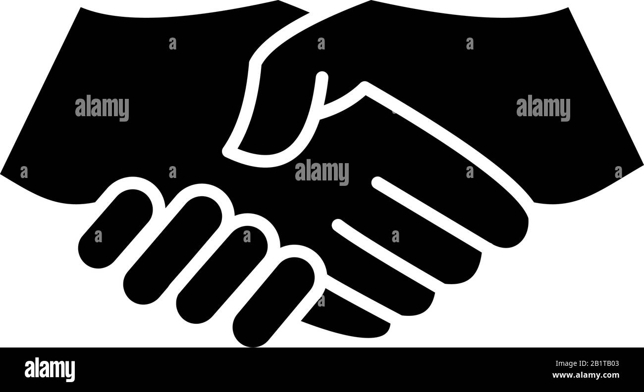 Handshake vector icon, illustration for web and software interfaces ...