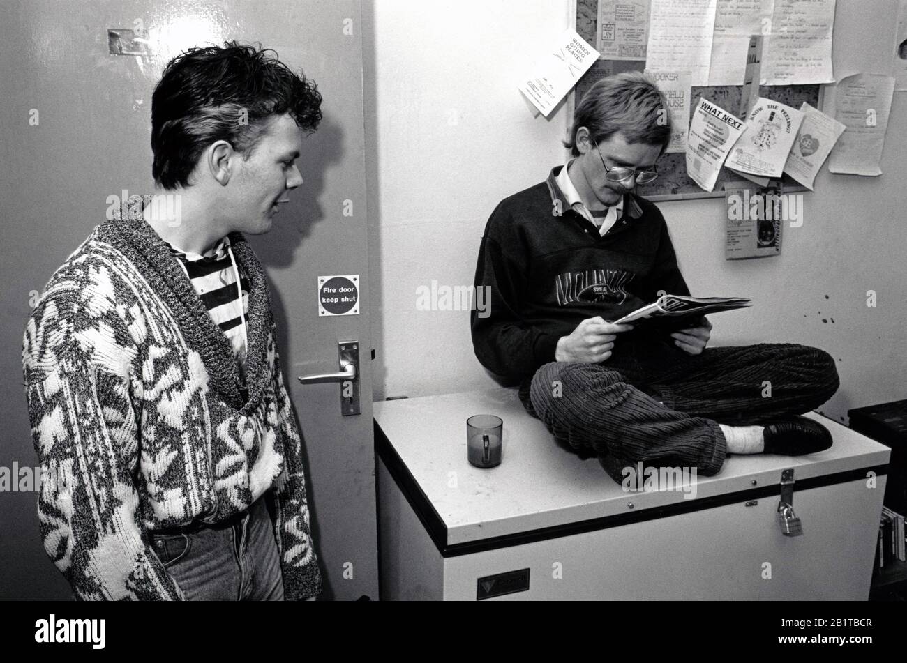Nottingham 'Help the Homeless' hostel, Canal Street, UK 1989 Stock ...