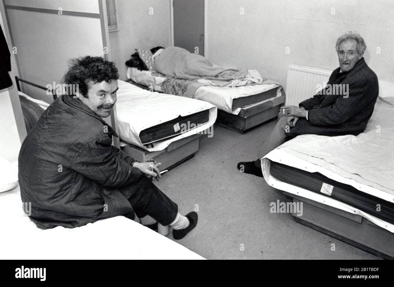 Nottingham 'Help the Homeless' hostel, Canal Street, UK 1989 Stock ...