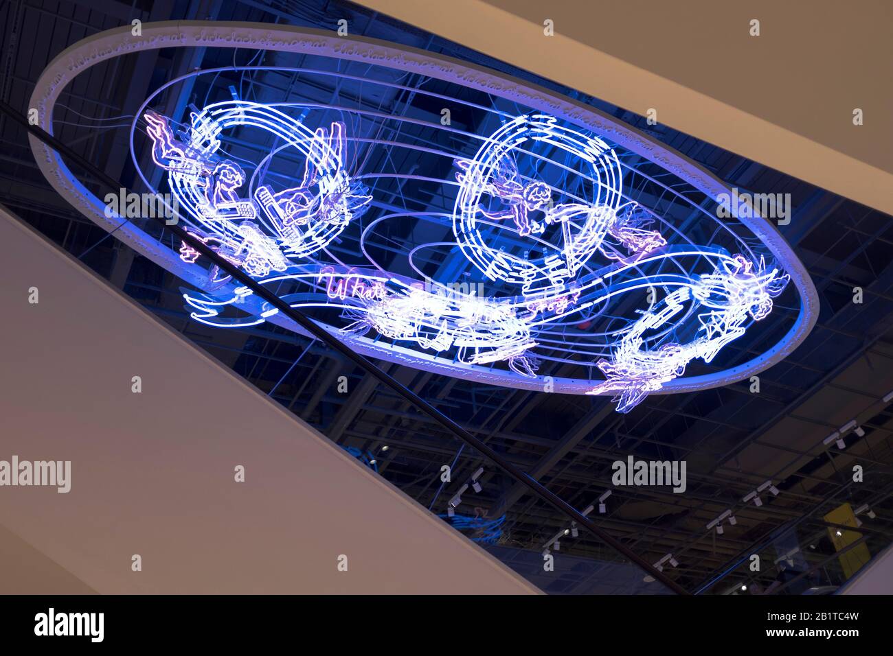 dh Selfridges store MANCHESTER ENGLAND Shop ceiling lighting artwork ...